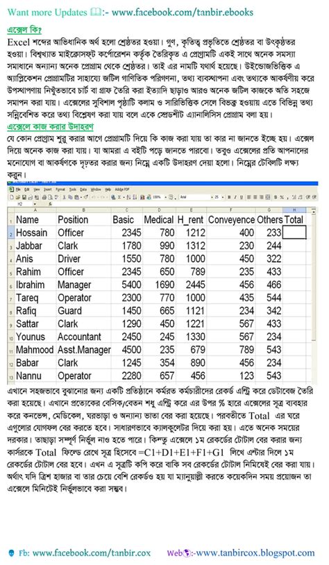 Ms Excel Bengali Complete Tutorial With Image Pdf Ms Excel Bengali Complete Tutorial With Image Pdf