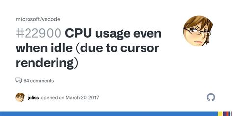 Vscode Cpu Usage At 13 Even When Idle Due To Cursor Rendering R