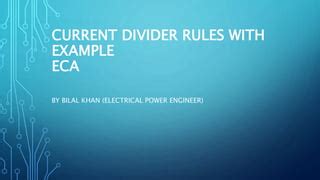 Current Divider Rule PPTX
