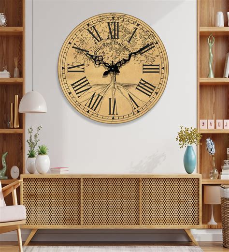 Buy Charles Multicolour Engineered Wood Wall Clock At 40 Off By Olive Tree Pepperfry