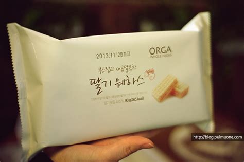 리뷰 한입에 쏘옥 유기농 밀가루로 만든 티타임 간식 올가 부드럽고 달콤한 웨하스
