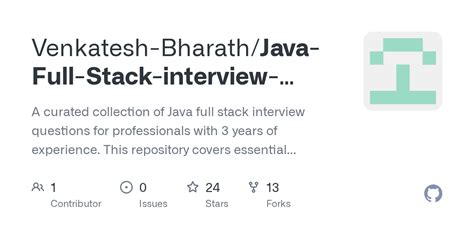 Github Venkatesh Bharathjava Full Stack Interview Questions 3 To 10 Years Experience A