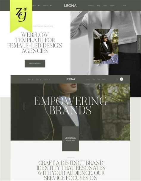 leona muse agency html5 responsive website template