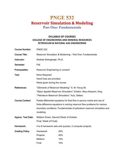 pdf reservoir simulation and modeling part one fundamentals