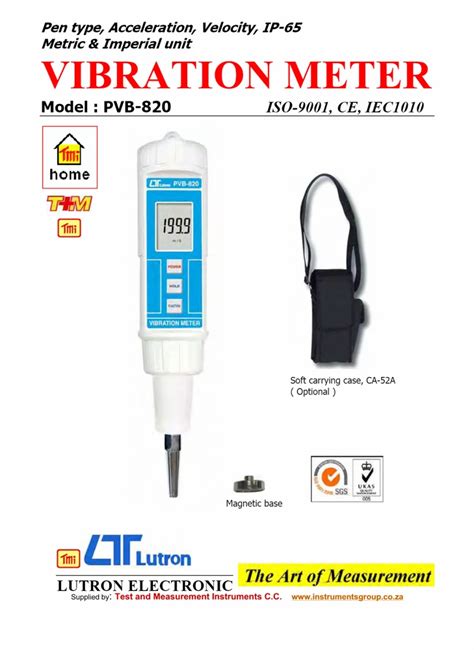 Digital Lutron Pen Type Vibration Meter For Industrial Model Name