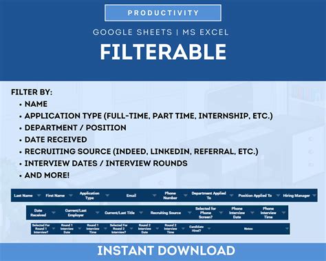 Job Applicant Tracker Applicant Tracking Tool Recruitment Applicant Tracker Hr Applicant