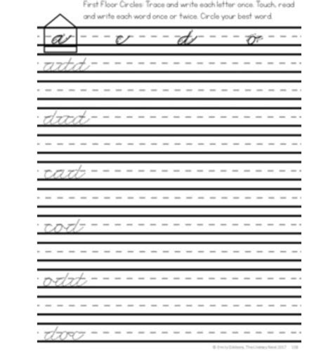 Introduction To Cursive Handwriting Practice Artofit