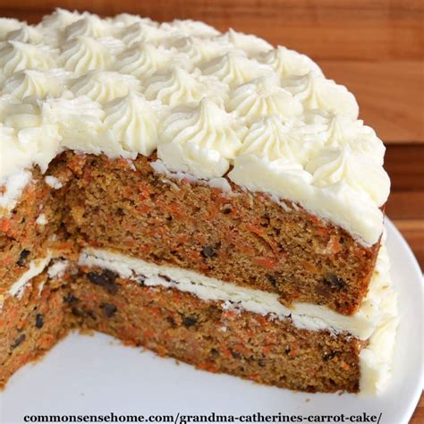 Grandma Catherines Old Fashioned Carrot Cake Recipe