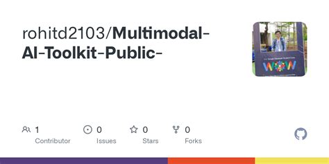 Github Rohitd2103multimodal Ai Toolkit Public