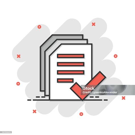 평면 스타일로 승인된 문서 아이콘입니다 흰색 격리 된 배경에 벡터 그림을 승인합니다 계약 확인 마크 비즈니스 개념 자기 주장이 강함에 대한 스톡 벡터 아트 및 기타 이미지