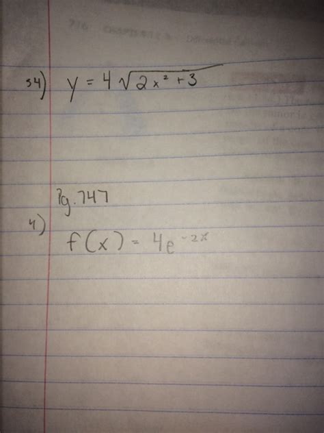 solved y 4 square root 2x 2 3 x 4 e 2x