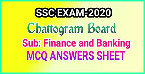 Ssc Finance And Banking Mcq Solution 2020