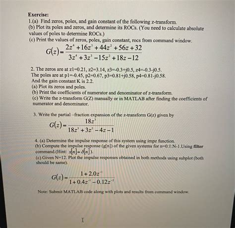 Solved Z TRANSFORM Objective In The Case Of LTI Discrete Chegg Com