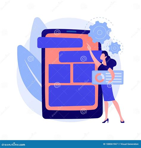 Mobile Software Optimization Ui Ux Development Vector Concept