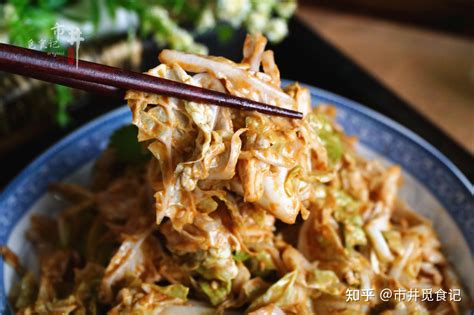 冬天，该吃“乾隆白菜”了，芝麻酱加上几味料，凉拌一下真的香 知乎