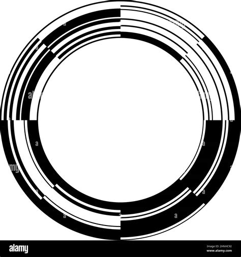Abstract Gui Ui Geometric Circle Element Stock Vector Illustration