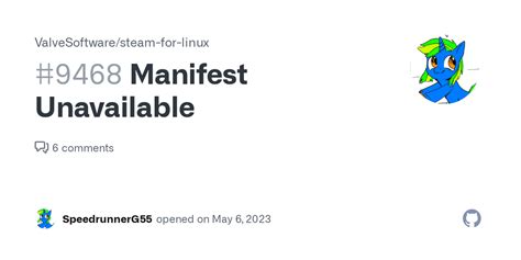 Manifest Unavailable · Issue 9468 · Valvesoftwaresteam For Linux · Github