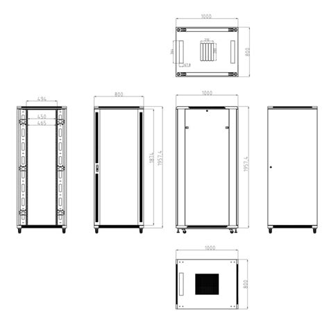 Rack 42u 10d Armario Rack Para Suelo Hasta 42u Rack De…