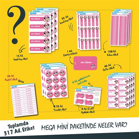 Mega Mİnİ Okul Etiketi