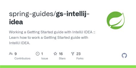 github spring guides gs intellij idea working a getting started