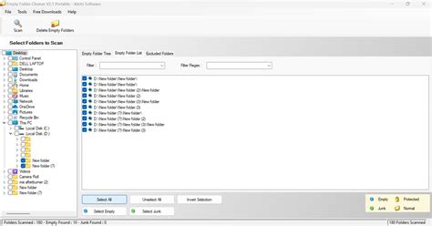 how to find and delete empty folders on windows