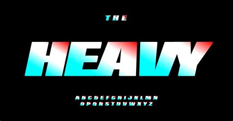 Heavy Alphabet Fat Font Bold Sans Serif Italic Letters Strong Typeface For Dynamic Logo