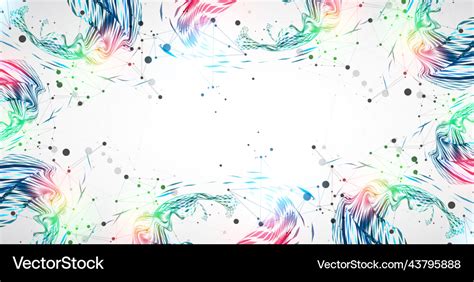 Abstract Particle Vortex With Plexus Effect Vector Image