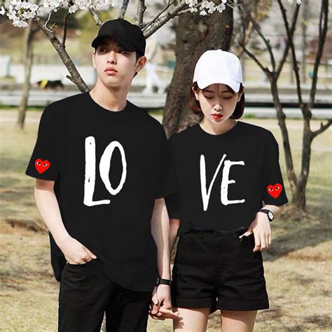 Love Couple T Shirt Valentines Day Shirt Couple Shirt Round Neck T