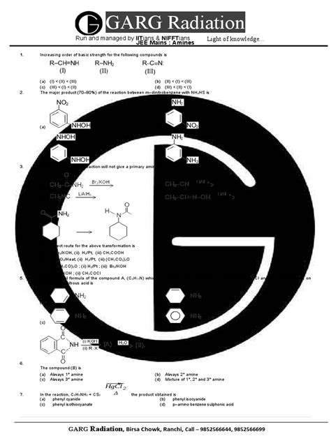 Amines Pdf Amine Functional Group