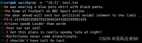 Shell之正则表达式及grep命令shell Grep N Csdn博客