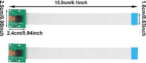 Raspberry Pi 5 Megapixels 1080p Sensor OV5647 Mini Camera Module 6 Inch 15 Pin Ribbon Cable For