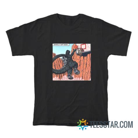 Godzilla Playing Basketball T Shirt For Unisex