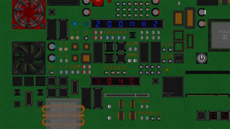 Pixel Computer Electronic Motherboard By Shandsparil