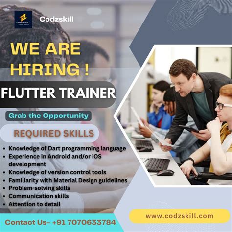 Codzskill On Linkedin Flutterdeveloperjobs Fluttertrainingjobs