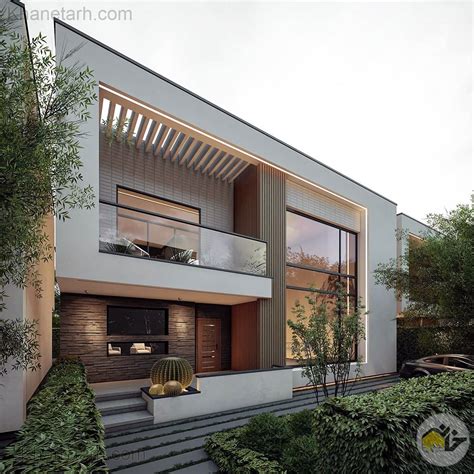 بهترین نمای ساختمان یک طبقه نمای ویلا دوبلکس