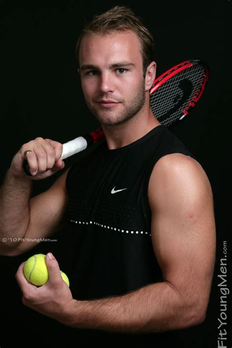 Fit Young Men Model Josh Grove Tennis Player Hairy And Tanned Josh