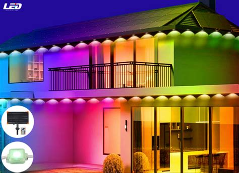 15m 30led Solar Eave Lamp 3600mah 7119 Led Distribution