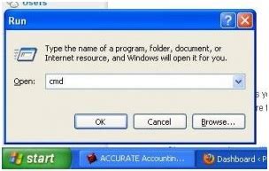 Melihat IP Address Komputer Server LAN Wi Fi ACCURATE Accounting Software