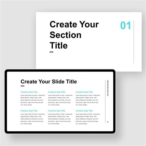 minimal index powerpoint templates powerpoint free