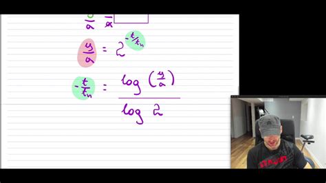 Solving For An Unknown Exponent In A Formula Youtube