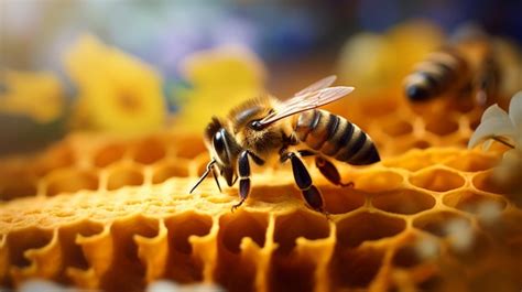 Premium AI Image Honeymaking Process Generator By Ai