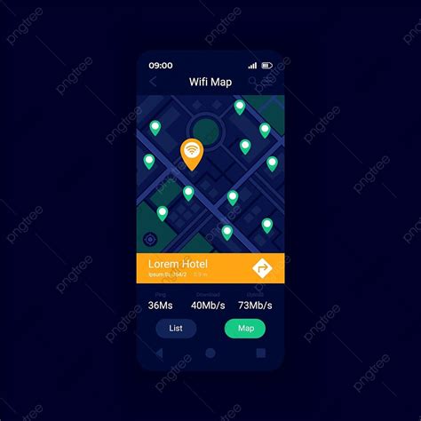location app interface vector art png wifi hotspot location map app