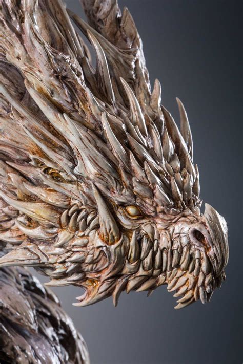 Realistic Dragon Sculpture Dragon Sculpture With Teeth Character