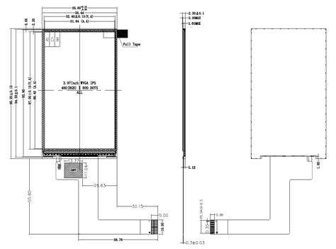 397 Inch Tft Lcd Display Screen Mcu Interface For Nt35510