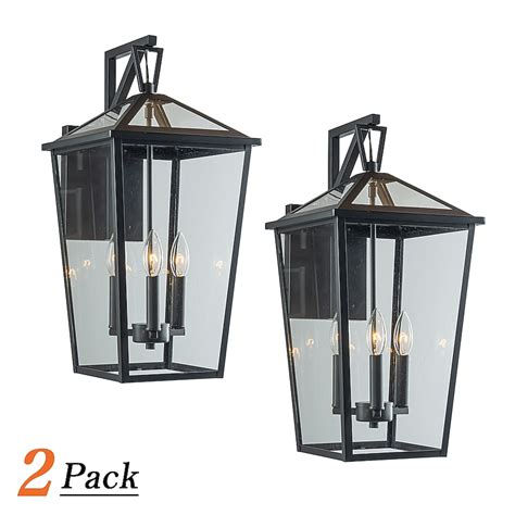 Aloadecor Lighting 2 Pack 3 Light 22 In H Matte Black Hardwired Dark