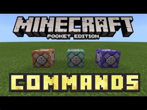 Minecraft PE Top Easy Commands For Command Blocks YouTube
