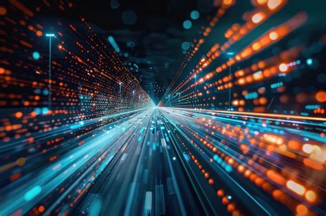 Premium Photo Fast Digital Data Flow Represents Future Innovation And Agility