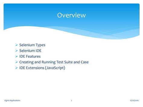 Selenium Ide And Extensions Pptx
