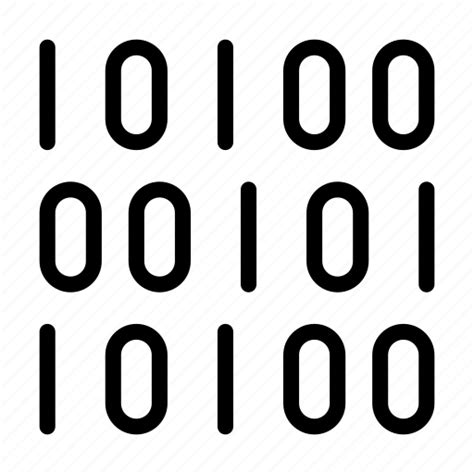 Binary Coding Lock Programming Secure Icon