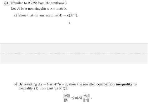 Q4 Similar To 2 2 22 From The Textbook Let A Be A Chegg Com